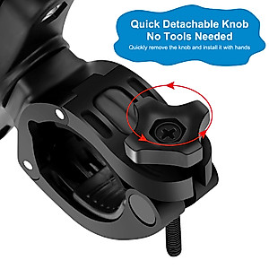 Accmor Bicycle Water Bottle Holder for Bike & Motorcycle, Adjustable Bike Water Bottle Cages with Strap, 360 Degree Rotatable Bottle Holders for Kids Bike Adult Bike,1 Pack