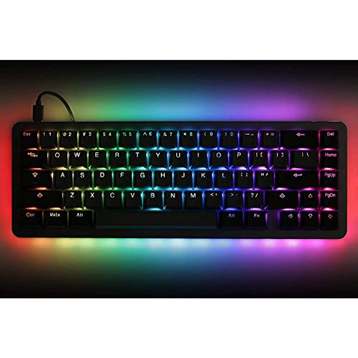 Drop ALT Mechanical Keyboard — 65% (67 Key) Gaming Keyboard, Hot-Swap Switches, Programmable Macros, RGB LED Backlighting, USB-C, Doubleshot PBT, Aluminum Frame (Halo True, Gray)