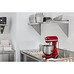 KitchenAid KSM8990ER 8-Quart Commercial Countertop Mixer, 10-Speed, Gear-Driven, Empire Red