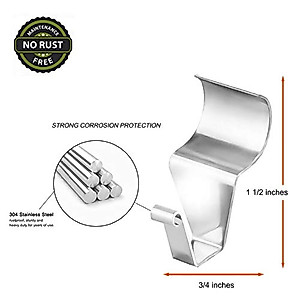 MUAKIOY (30 Pack) Vinyl Siding Hooks Hanger, No-Hole Needed Heavy Duty Vinyl Siding Clips for No Damage Hanging Things on Siding