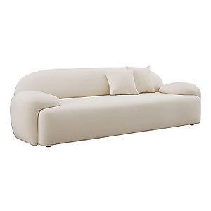 Tov Furniture Allegra Cream Velvet Sofa