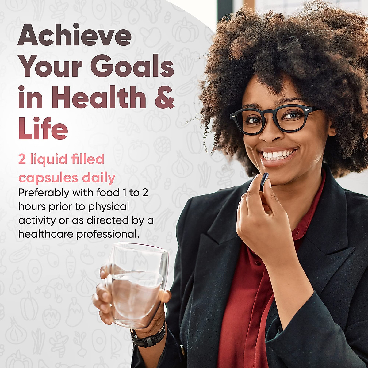 Kaitamin Bariatric Multivitamin with Iron for Post-Bariatric Surgery - Easy-to-Swallow Liquid Capsules with 42 Fruit & Veggie Blend - 120 Capsules, 2 Month Supply