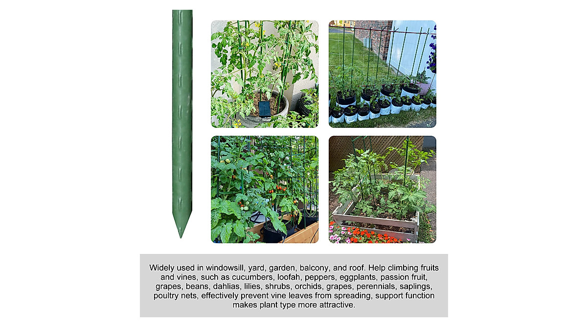 Garmeinea 60-Inch Garden Stakes - 25 Pack for Climbing Plants