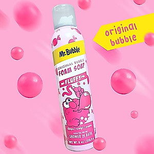 Mr. Bubble Twin Pack Foam Soap - Sculpt and Draw in the Tub; Soft, Moldable, Gentle, Scented Foam (Pack of 2, 8 fl oz Each)