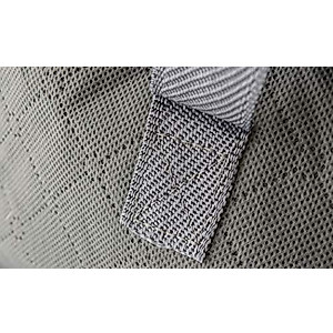 Eternal Living Blanket Storage Bags Set of 4 with Zipper & Window, Large Capacity Breathable Clothes Bag Organizer for Comforters, Blankets, Bedding - Handles and 4 Packs (Grey)