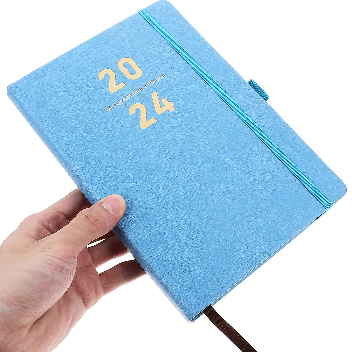 2024 Agenda Book Office Imitation Leather Diary Multifunction