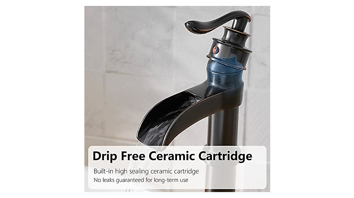 Stylish Oil Rubbed Bronze Bathroom Vessel Sink Faucet