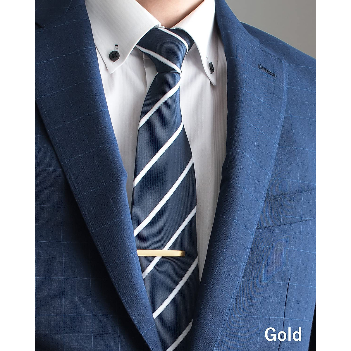 [TAVARAT] Tie Clip Tie Clips for Men Gold made in japan Tie Bar Tie Pin Tps-014-gd (gold)