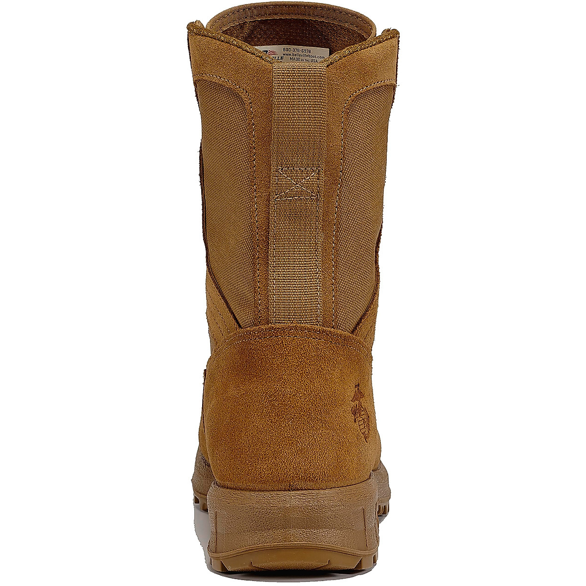 Belleville 510 MEF 8 Inch Ultralight Marine Corps Combat Boots for Men (EGA) - Certified USMC Coyote Brown Leather with High Traction Vibram Outsole, Berry Compliant, Coyote - 9 W