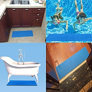 Two Rolls 36inch*9inch 2.5MM Thick Swimming Pool Ladder Mat NO-Slip Texture for Above Ground Steps Pad Stairs Under Pools Accessories