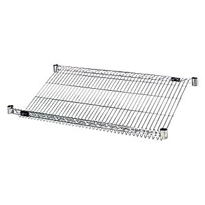 FSE Quantum 1848SL Wire Shelf, Slanted, 48"W x 18"D, Chrome Plated Finish, NSF