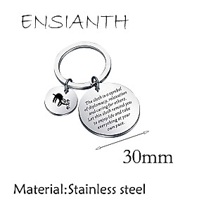 ENSIANTH Sloth Keychain Sloth Lover Gift Inspirational Sloth Gifts for Friends Animal Lover Gift (Sloth Keychain)