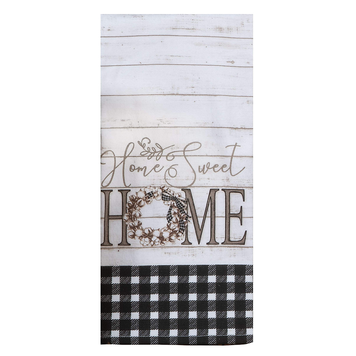 Home Sweet Home Kitchen Terry Towel and Tea Towel 2-pc Set Farmhouse Family