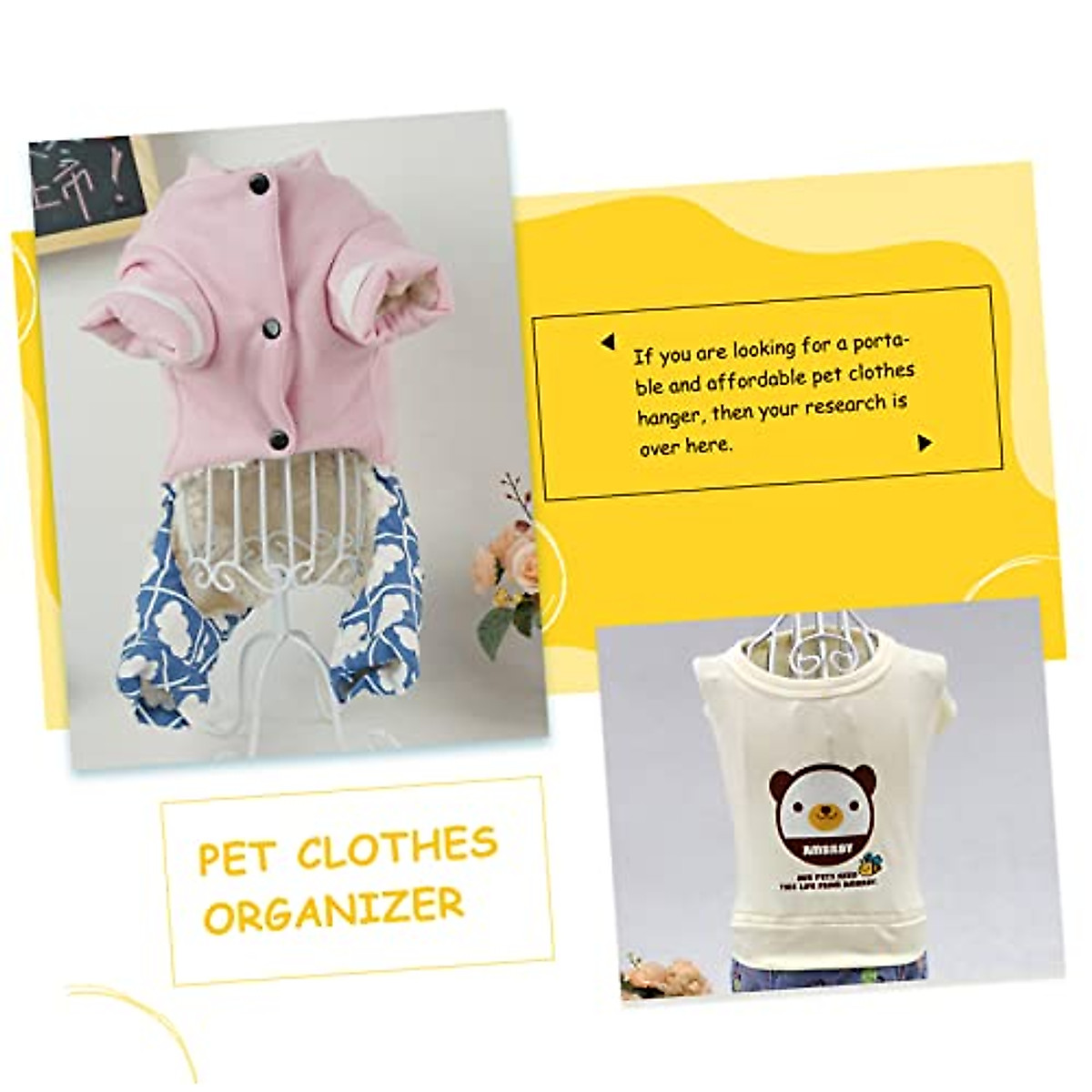 BCOATH 1pc Clothing Display Stand Figurine Display Shelf Wall Hangers for Clothes Manikins for Clothing Doll Dress Mannequin Pet Clothes Hanging Rack Pet Apparel Rack Dog Clothing Hanger