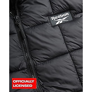 Reebok Men's Puffer Vest - Quilted Insulated Winter Vest - Sleeveless Bubble Jacket for Men (M-XXL), Size Large, Black