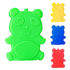 Cerbonny Lunch Box Ice Packs, 4-Piece Set, Adorable Fun Shapes, Slim Lightweight, Long Lasting, Safe Non-Toxic Plastic, Easy Clean, Quality Guaranteed