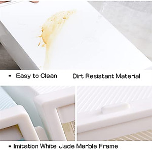 Shoe Storage Box, Foldable Shoe Organizer Boxes, White Plastic Closet Shoe Organizer with Transparent Cover, Free Standing Shoe Rack Easy Assembly Expandable for High Heels, Boots (20 Pair Shoes)