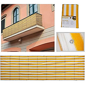 HXRZZG Balcony Privacy Screen 3x16.5ft Fence Shade Mesh Sun Shade Net Heat Insulation Net Visibility Reduction Fence Screen for Deck Patio Backyard Shield