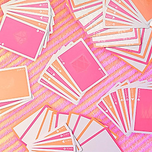 Vice Minimalist Playing Cards - Neon Orange and Pink Dual-Pack Decks - Poker Size, Standard Index, Plastic-Coated, Fluorescent with Simple Design + Spot UV Gloss - Cool Playing Cards and Novelty Gifts
