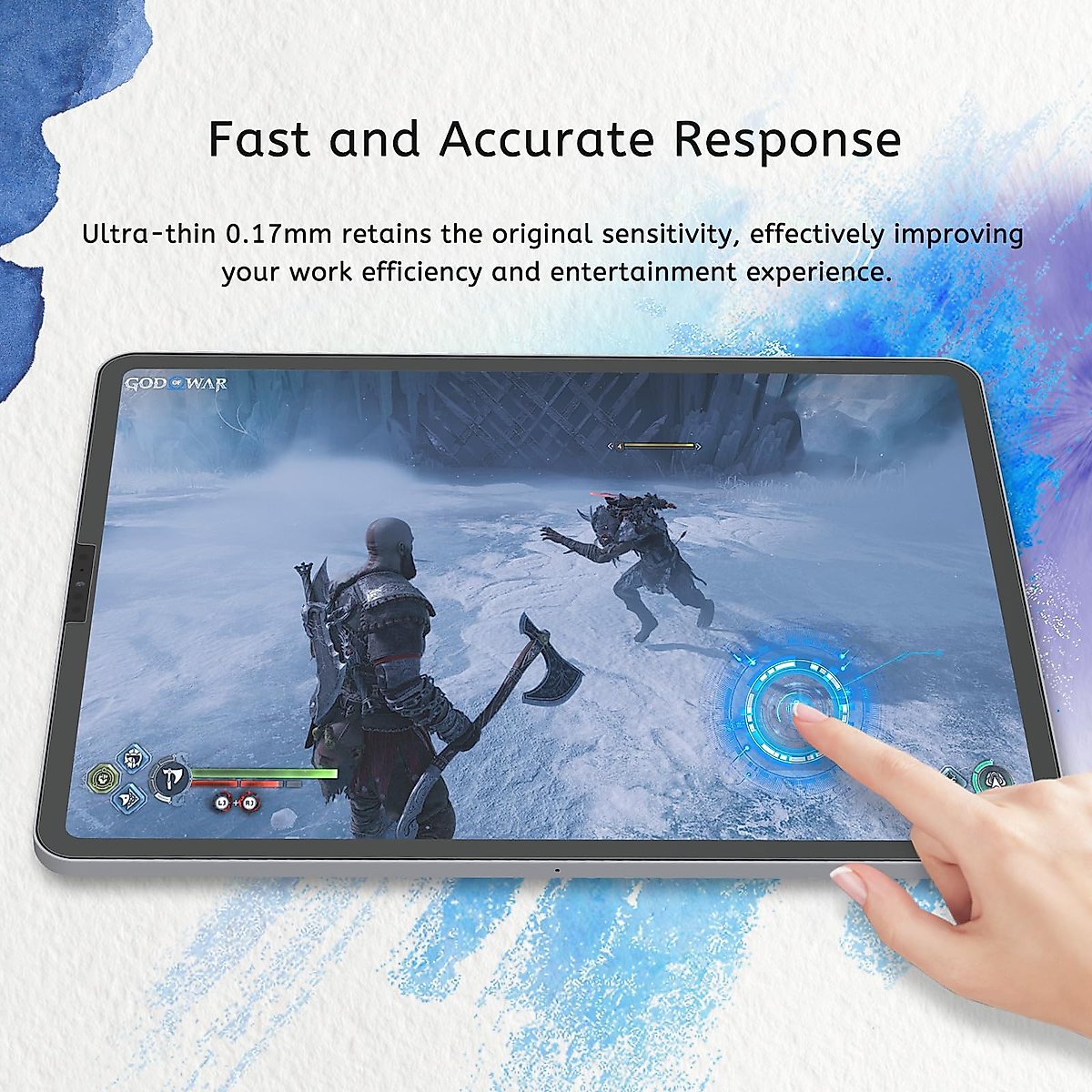 MOBDIK [2 Pack Paperfeel Screen Protector Compatible with iPad Pro 11 M4 (2024) [New Version Crafted for Natural Writing] [Less Reflection] [Nib Friendly] [with Easy Installation Kit]-White