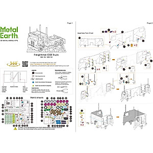 Fascinations Metal Earth Freightliner COE Truck 3D Metal Model Kit