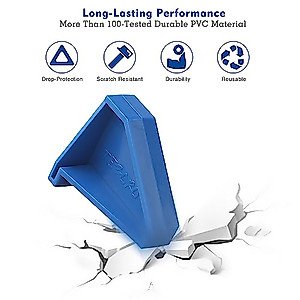 Flooring Spacers,Laminate Wood Flooring Tools,Compatible w/Vinyl Plank, Hardwood & Floating Floor Installation etc,Hardwood Flooring w/1/4 Gap,Special Triangle Stay in Place (24)