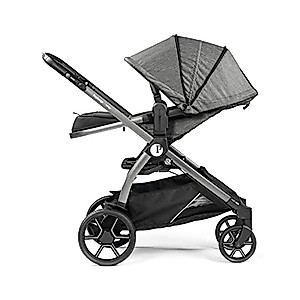 Peg Perego Ypsi Travel System - Includes Ypsi Lightweight Reversible Stroller and Primo Viaggio 4-35 Nido Infant Car Seat - Made in Italy - Atmosphere (Grey)