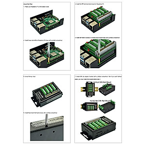 RPi Screw Terminal Block Breakout Module with Aluminum Enclosure. for Raspberry Pi 4 Model B