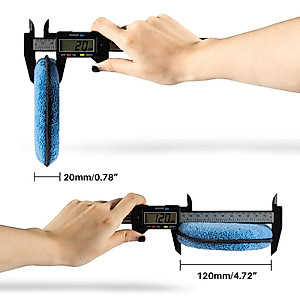 Sukh 12 Pack Microfiber Foam Car Wax Applicator Pad - Foam Applicator Pads Detailing Round 4.72 inch Polishing Sponges for Car Wax Applicator Pad Round Blue