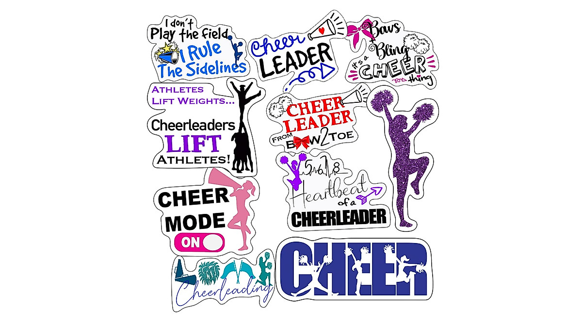 Cheer Stickers | Durable Vinyl Gifts for Cheerleaders