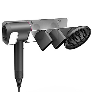 BIENKA Hair Dryer Wall Mount Holder Aluminum Alloy Bracket Holder for Dyson Supersonic Hair Dryer