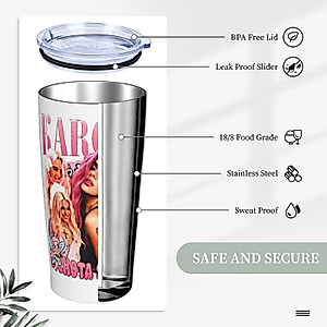 Kiserjens Stainless Steel Insulated Tumbler Vacuum Water Bottle Travel Cup Coffee Mug With Straw,Lid and Brush 20 oz