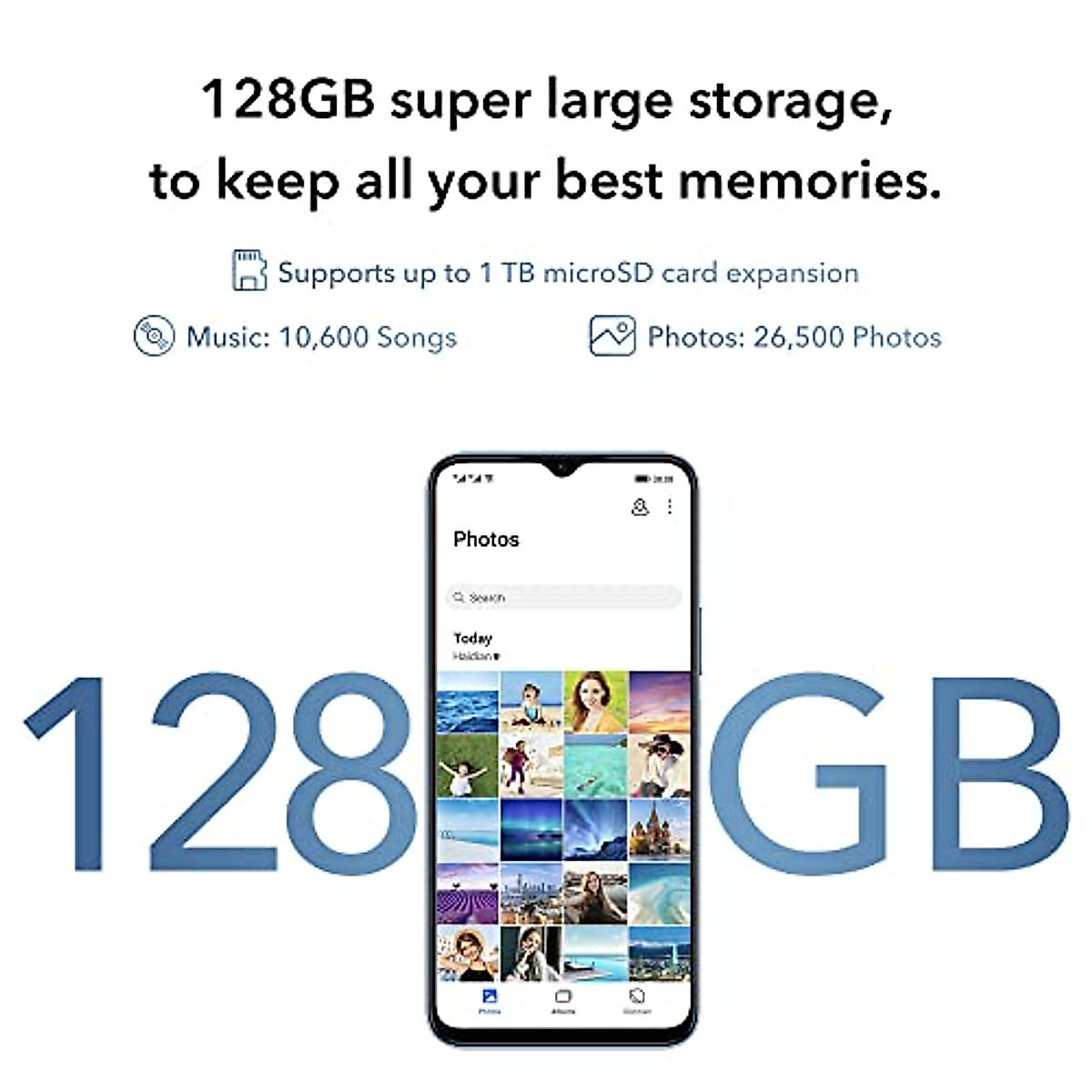 Honor X8 5G Dual-Sim 128GB ROM + 6GB RAM (GSM only | No CDMA) Factory Unlocked 5G Smartphone (Midnight Black) - International Version