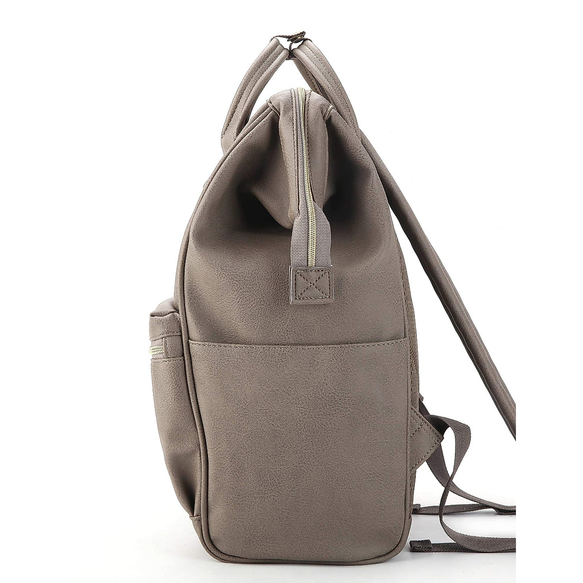 Kah&Kee Leather Backpack for Women and Men 15-inch Laptop Bag | Teacher Professional, Diaper Bag Backpack, Ideal for Work, School, Nurse, College & Travel (Dark Gray, Medium)