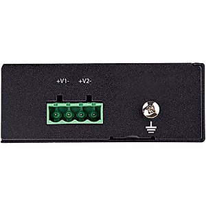 StarTech.com Industrial Gigabit Ethernet PoE Injector - 30W 802.3at PoE+ Midspan 48V-56VDC DIN Rail Power Over Ethernet Injector Adapter - -40C to +75C Cameras/Sensors/WiFi Access, TAA (POEINJ30W)