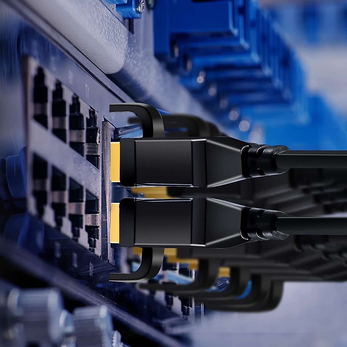 Eslye CAT 8 Ethernet Cable, High Speed Flat Internet Network LAN Cable Patch Cord for PS5,Xbox,Modem,Gaming Indoor and Outdoor Use