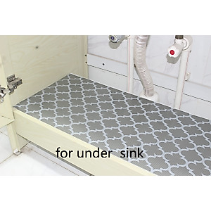 Gantan Shelf Liners,17.5Inch x 30FT(360"),Non Slip Drawer Liner,Washable Refrigerator Mats, Waterproof Cabinet Liner for Closet Wire Rack Kitchen Refrigerator Pantry Dresser(Clear)