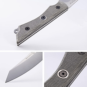 Messermeister Overland Chef 4.5” Utility Knife - Nitro Cobalt Steel, Canvas Micarta Handle & Hidden Bottle Opener