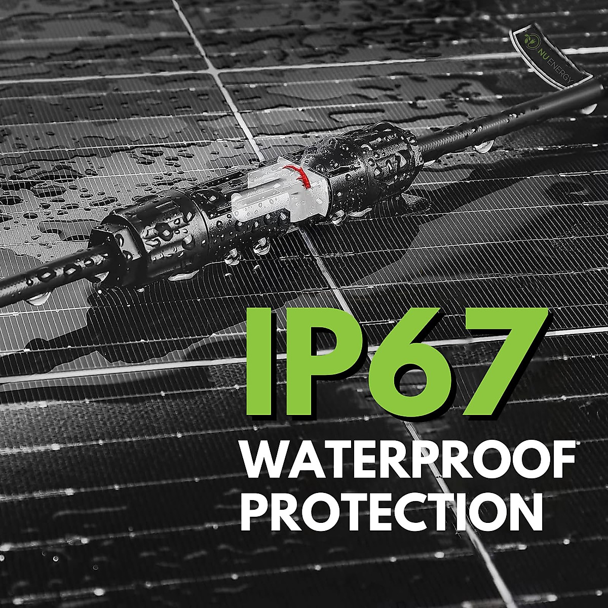 NuEnergy The Original Solar Connector Y Branch 1 to 2 Parallel Adapter Cable Wire Plug Tool Kit for Solar Panel (M/FF and F/MM)