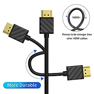 4K HDMI Cable 3ft (5 Pack), SOEYBAE HDMI 2.0 Cable Supports 4K@60Hz, 3D, 2160P, 1080P, Ethernet, HDCP 2.2, ARC, Compatible for PS5/PS4, Xbox One, HDTV