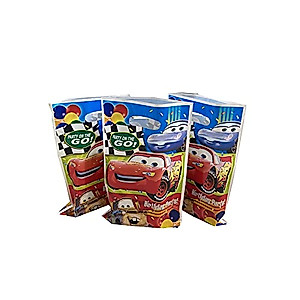NYST 30Pieces Lighting McQueen Gift bags Party Gift Bags Treat Candy Bags Lighting McQueen Party Supplies Birthday Decoration Gift Bags Well for Boys Party