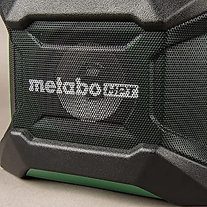 Metabo HPT 18V MultiVolt™ Cordless Bluetooth Radio | Tool Only - No-Battery | 18 Hour Runtime | AM/FM | 9 Presets | AC Adapter Included | Lifetime Tool Warranty | UR18DAQ4