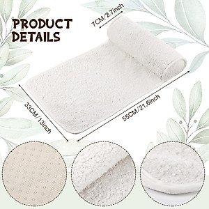 Weysat Neck Pillow for Recliner Head Pillow Adjustable Plush Pillow Neck Roll Non Slip Fleece Couch Neck Head Support Pillow for Travel Home Recliner Sofa Armchair (Beige)