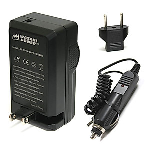 Wasabi Power Battery (2-Pack) & Charger for Olympus BLS-5, BLS-50, PS-BLS5, BLS-1, PS-BLS1, E-420, E-450, E-600, E-620, Pen E-P1, E-P2, E-P3, E-PL1, E-PL3, E-PM1, OM-D E-M10 Mark II, III, IIIs, IV