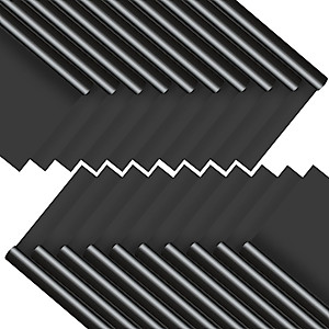 SYOGUA 20 PCS Flower Wrapping Paper Matte Black Bouquet Wrapping Paper 22.8 x 22.8 Inch Waterproof Floral Packaging Paper Florist Bouquet Supplies Gift Wrap for Wedding Birthday Graduation DIY Flower