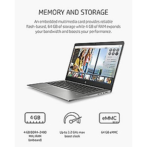 HP Chromebook 14b Laptop, AMD Athlon Silver 3050C Mobile Processor, 4 GB RAM, 64 GB eMMC Storage, 14-inch Full HD IPS Touchscreen, Google Chrome OS, Audio by B&O, Privacy Camera (14b-na0010nr, 2021)