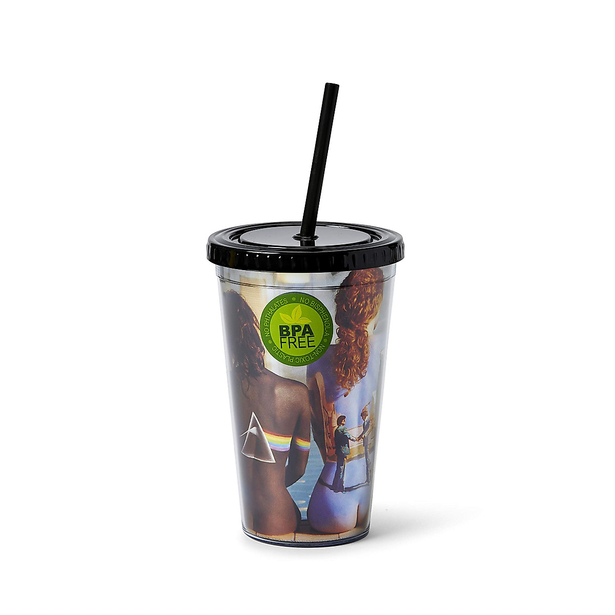 JUST FUNKY Pink Floyd OFFICIAL 1997 The Back Catalogue Poster PREMIUM Foil-Printed Tumbler Travel Cup, 16oz Pink Floyd Merchandise & Gifts