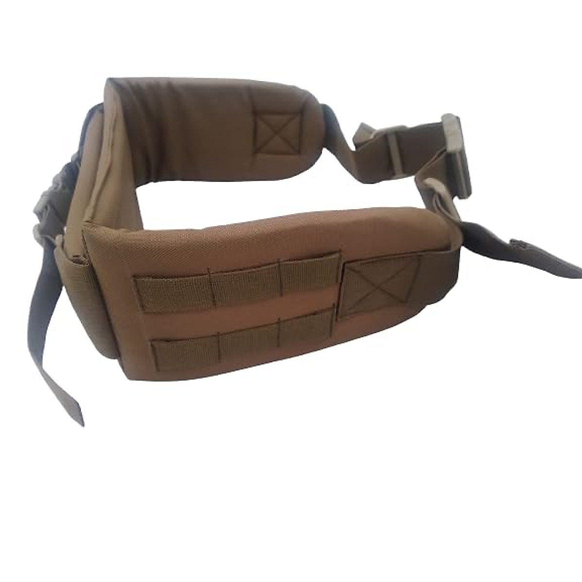 A.L.I.C.E Kidney Belt and Alice Kidney pad with Strap belt/tactical belt/Hip Belt/Kidney belt for framed rucksack LC-2/ALICE Pack oCayiote Brown