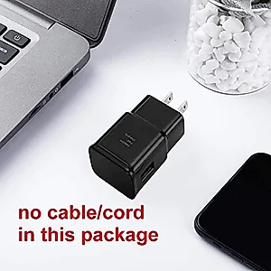 Samsung Adaptive Fast Charging Adapter Quick Charge Charging Block Wall Charger Plug Compatible with Samsung Galaxy S22/S22+/S22 Ultra /S21/S21+/S20/S10/S10+/S10e/S9/S9+/S8/S8Plus/Edge/Active/Note