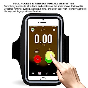 2Pack Premium Running Armband Phone Holder Compatible with iPhone X Xs Xs Max Xr 8 7 6 Plus Sizes Galaxy S9 S8 S7 S9/S8 Plus with Adjustable Band Key/Card Slot-Black+Green